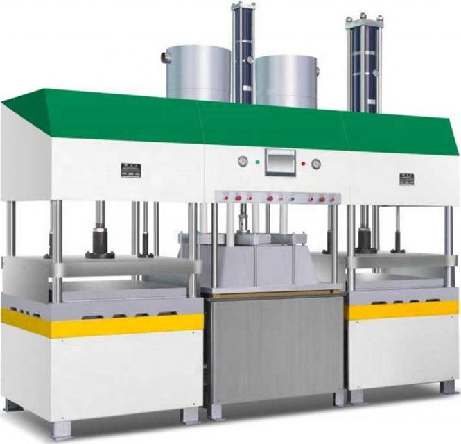 Vacuum Pulp Molding Tableware Machine 30kw Pulp Forming Machine