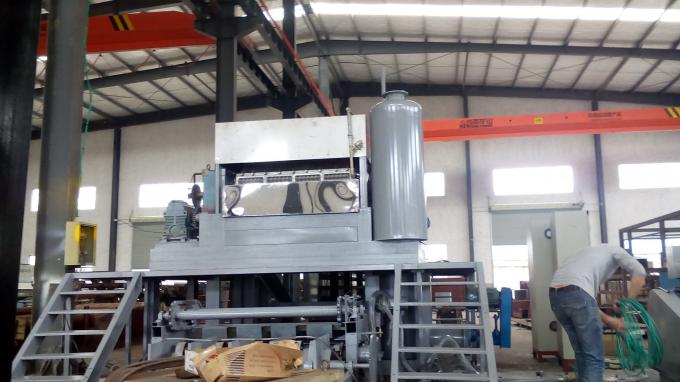 PLC Control Egg Tray Machine , Forming Egg Box Making Machine
